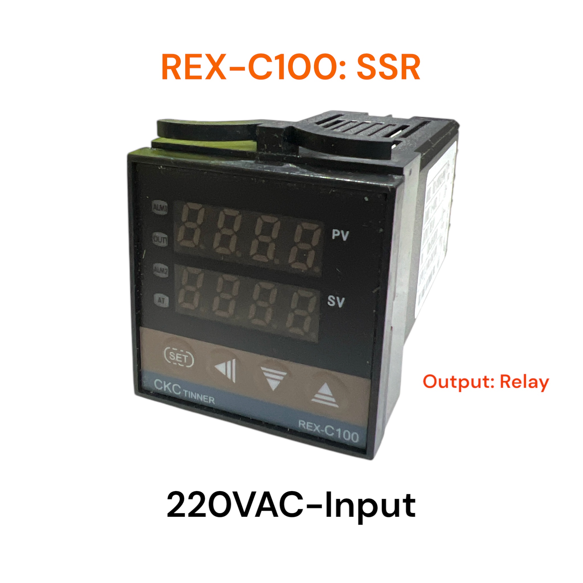 เครื่องวัดควบคุมอุณหภูมิ REX-C100-SSR และ Thermocouple K - คลองถมช้อปปิ้งมอลล์