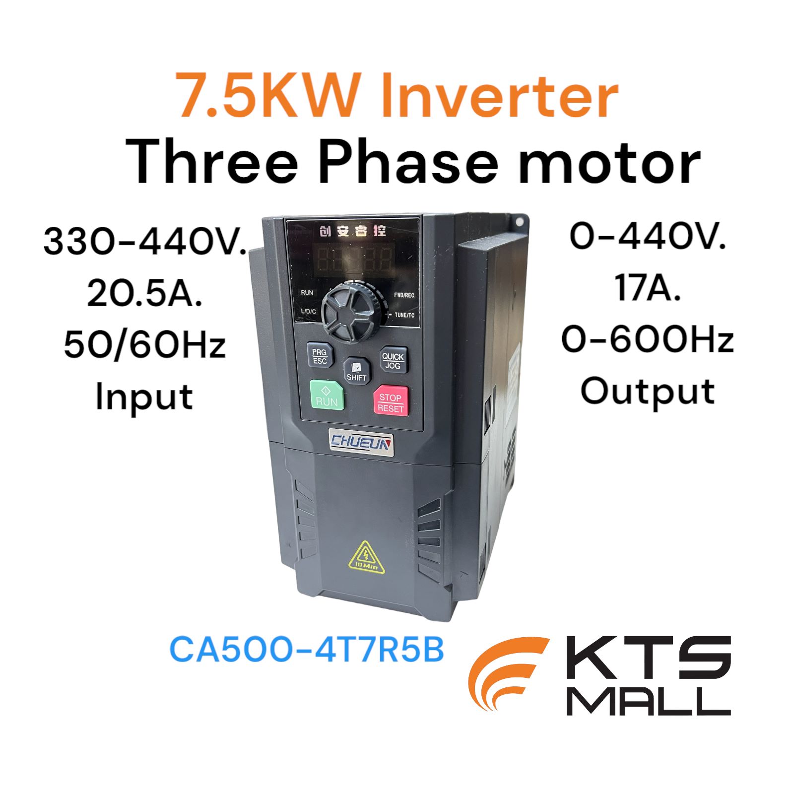 7.5KW-380/380V. Inverter | ซื้อออนไลน์ที่ KTS Mall - นวลจันทร์ ซ.17